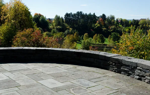 Wallpaper Autumn, Panorama, USA, USA, Fall, Autumn, Panorama, Cornell ...