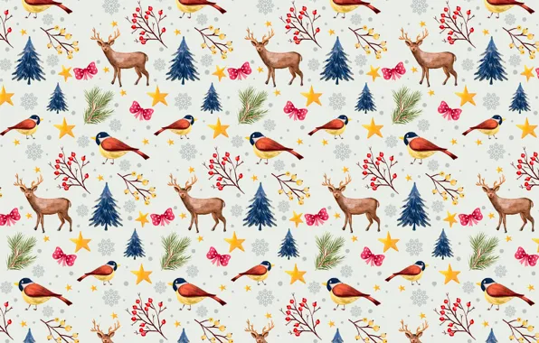 Download wallpaper decoration, background, pattern, New Year, Christmas ...