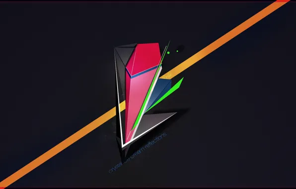 Wallpaper line, abstraction, background, graphics, faces, crystal ice ...