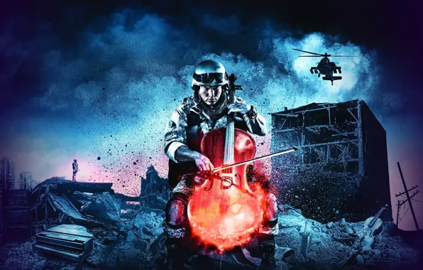 Wallpaper night, battlefield, poster for mobile and desktop, section ...