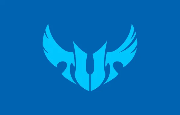Wallpaper Logo, ASUS, Blue Background, Gaming, Turquoise, TUF, ASUS TUF ...