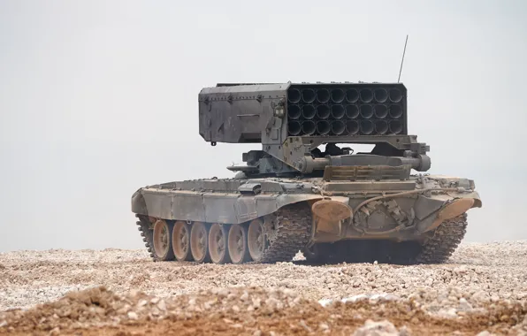 Wallpaper system, heavy, TOS-1, Buratino, flamethrower for mobile and ...