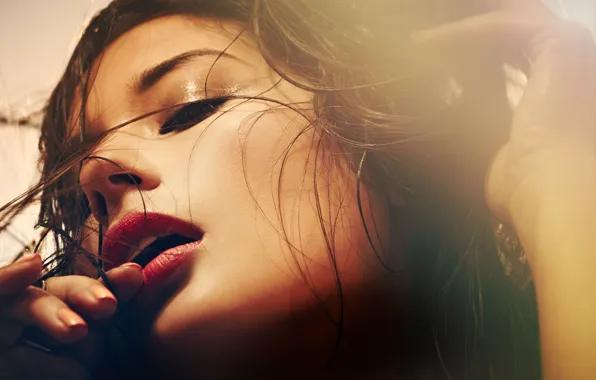 Download wallpaper face, brunette, sponge, Jasmine, Hemsley, section ...