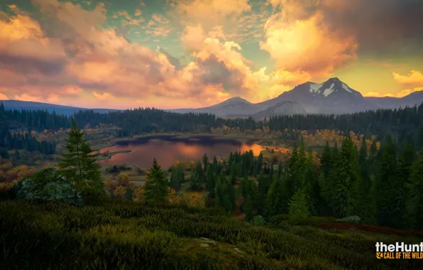 Wallpaper forest, mountains, nature, the game, theHunter Call of the ...