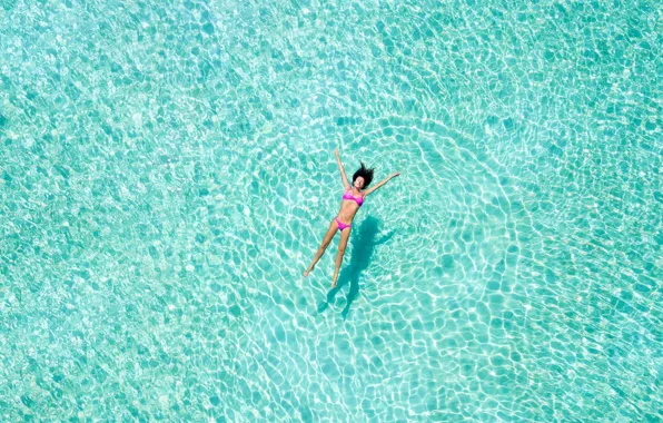 Download wallpaper girl, pool, water, bikini, section holidays in ...