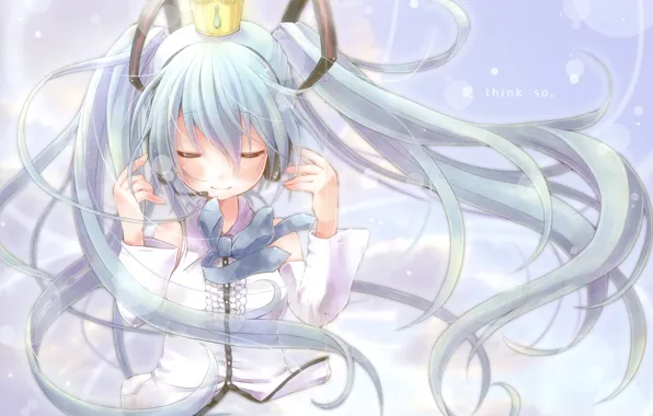 Wallpaper crown, girl, Princess, Vocaloid, Hatsune Miku for mobile and ...