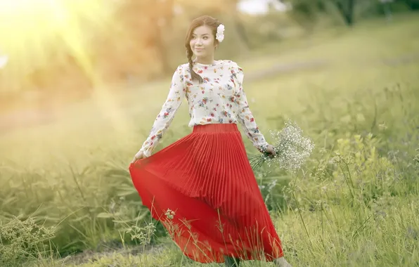 Wallpaper Summer Girl Light For Mobile And Desktop Section девушки
