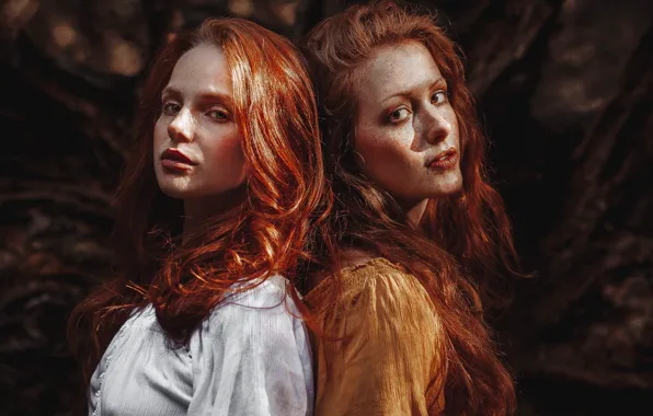 Download wallpaper background, girls, hair, face, brown-haired women ...