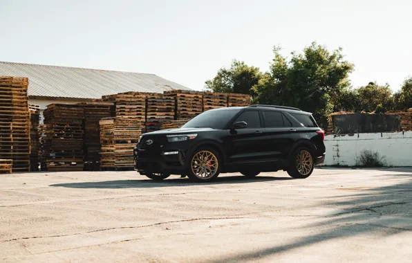 Wallpaper Black, Shadow, Explorer ST images for desktop, section ford ...