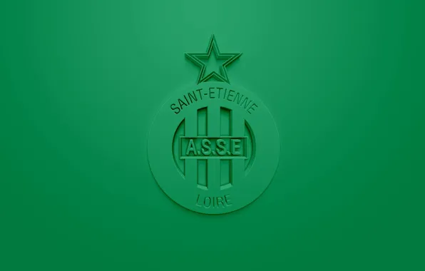 Saint Etienne Fc Logo Football Saint Etienne Etsy