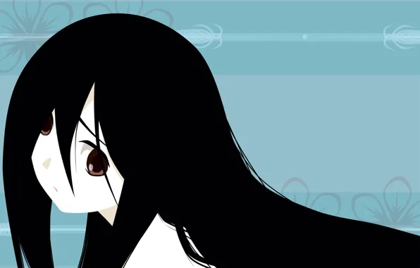 Download wallpaper girl, blue background, Sayonara Zetsubou Sensei ...