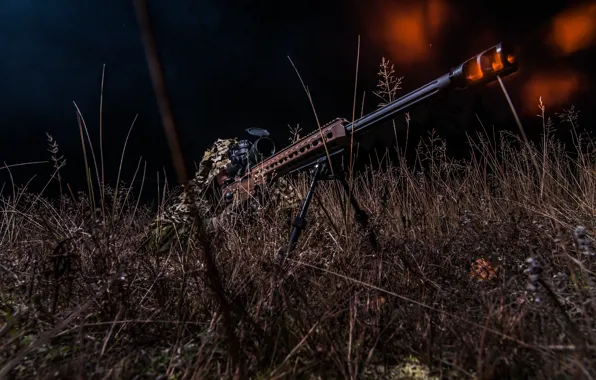 Download wallpaper grass, fire, shot, optics, disguise, sniper, rifle ...