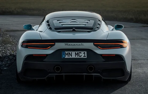 Download wallpaper Maserati, rear view, 2022, by Novitec, Maserati MC20 ...