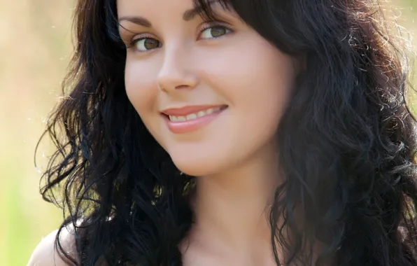 Wallpaper Girl Smile Brunette Mirelle A For Mobile And Desktop Section девушки Resolution