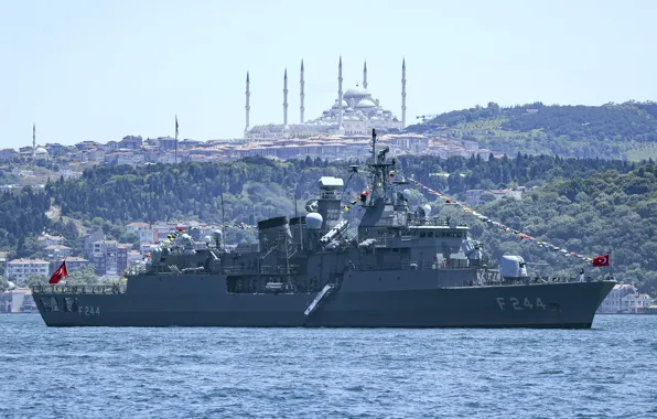 Wallpaper Turkey, frigate, TCG Barbaros images for desktop, section ...