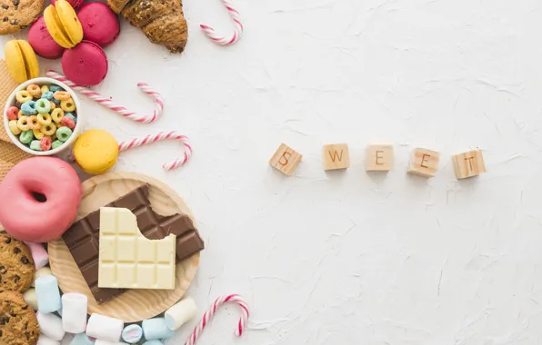 Sweets And Chocolate Wallpaper