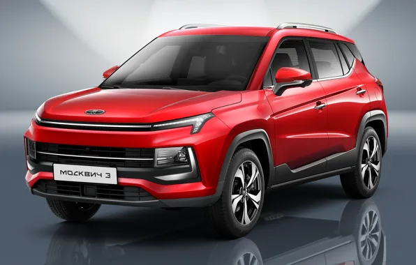 Download wallpaper red, fon, JAC, JS4, Moskvich 3, section other in ...