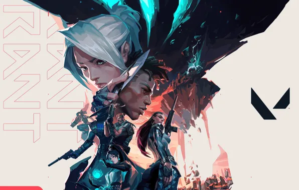 Wallpaper collage, characters, Valorant for mobile and desktop, section ...