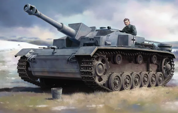 Wallpaper German self-propelled artillery, Assault gun, Sturmhaubitze ...