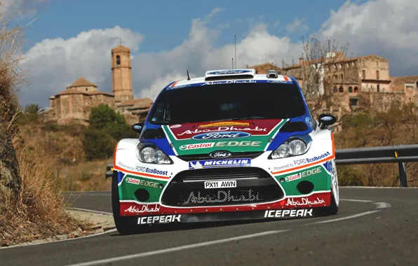 Wallpaper Ford, Auto, Ford, Race, Asphalt, The hood, Lights, WRC, the ...