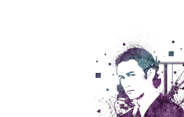 Wallpaper style, actor, white background., Joseph Gordon Levitt, Joseph ...