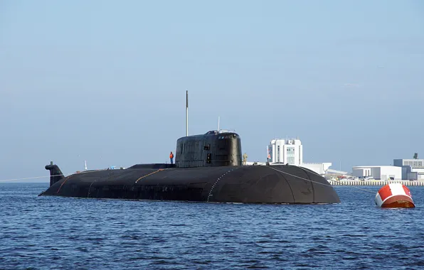 Download wallpaper eagle, boat, underwater, atomic, the project 949A ...