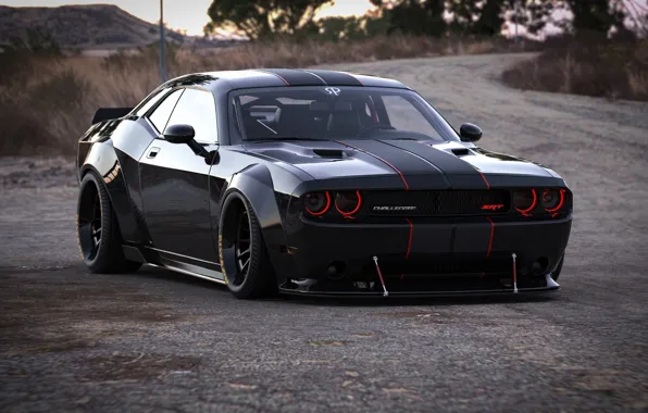 Wallpaper Auto, Black, Machine, Dodge, Challenger, Dodge Challenger ...