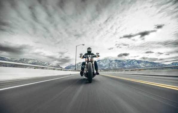 Wallpaper Harley Davidson, road, motorbike for mobile and desktop ...