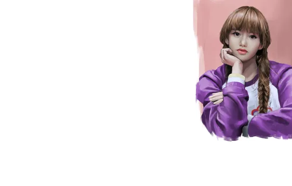 Wallpaper Girl Face Hair Braid For Mobile And Desktop Section