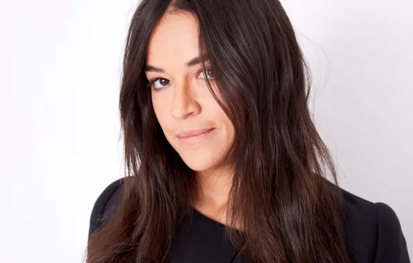 Download wallpaper look, pose, makeup, Michelle Rodriguez, view, hair ...