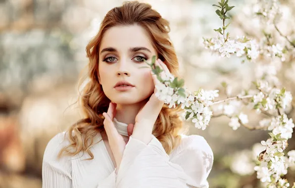 Wallpaper look, girl, portrait, Lana Nikonova for mobile and desktop ...