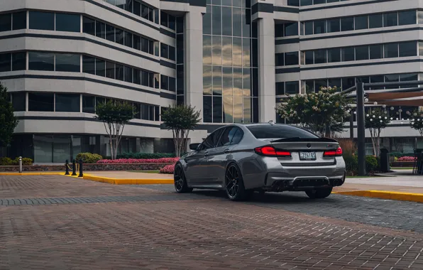 Download wallpaper Rear view, F90, M5 Competition, section bmw in ...