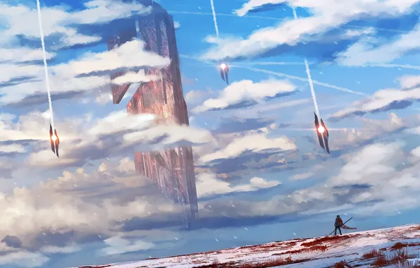 Wallpaper the sky, clouds, drop, Stratosphere for mobile and desktop ...