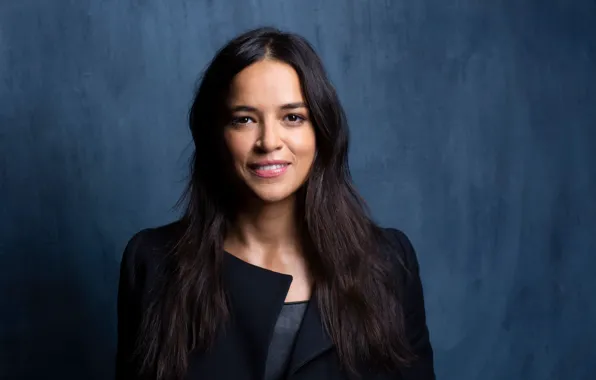 Download wallpaper look, pose, smile, Michelle Rodriguez, view, hair ...