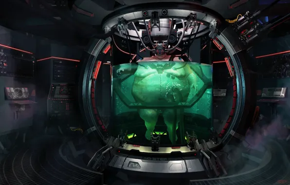 Wallpaper the study, laboratory, camera, Network Overlord Boss for ...