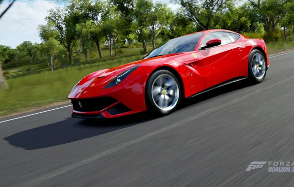 Download wallpaper supercar, berlinetta, The Ferrari F12, Forza Horizon ...