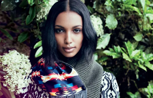 Wallpaper girl, portrait, scarf, brunette, mulatto, African beauty for ...