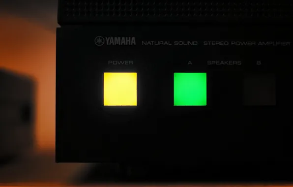 Wallpaper macro, button, Yamaha, Power Amplifier, M-4 for mobile and ...