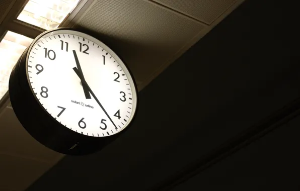 Download wallpaper time, subway, clock, section interior in resolution ...