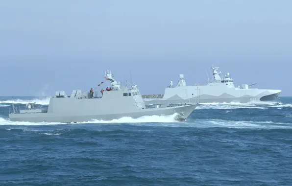 Wallpaper Taiwan Navy, trimaran ROKS Hsu Chiang, FACG-69 boat, PFG-621 ...