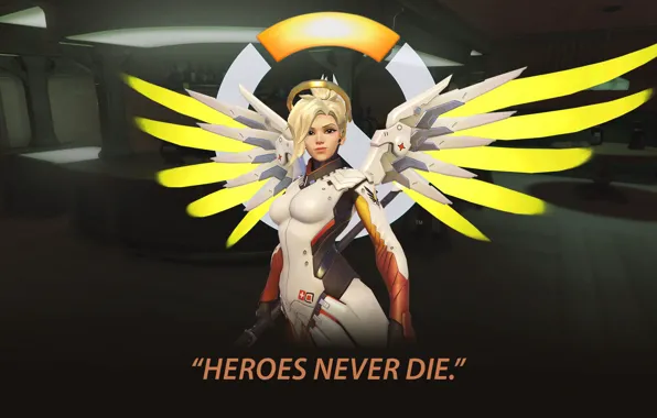 Wallpaper medic, angel, overwatch for mobile and desktop, section игры ...