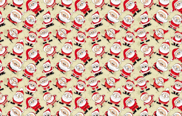Download wallpaper mood, holiday, texture, art, New year, Santa, Santa ...