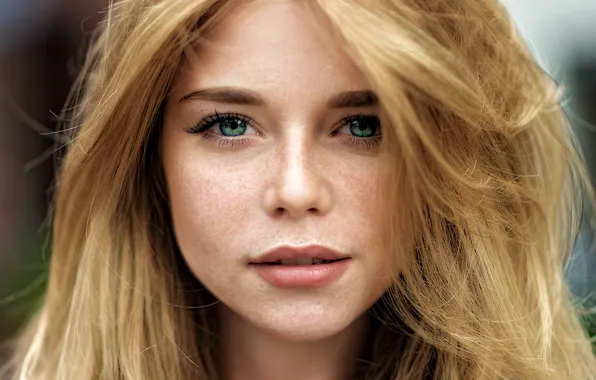 Wallpaper portrait, red-haired beauty, Mark Prinz for mobile and ...