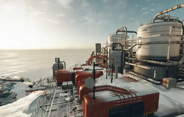 Wallpaper the sky, snow, desert, planet, ice, base, starfield images ...