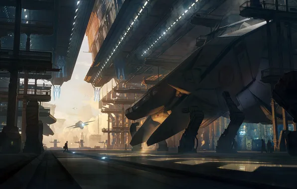 Wallpaper future, fantasy, people, digital art, artwork, fantasy art ...