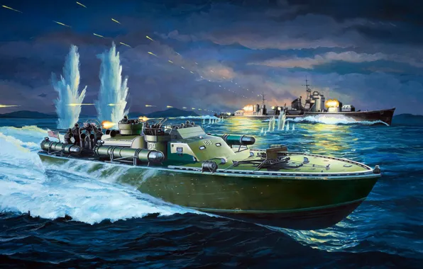 Wallpaper US NAVY, Patrol Torpedo boat, Torpedo boat, PT-109 for mobile ...