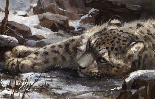 Wallpaper snow, bars, by kenket for mobile and desktop, section ...