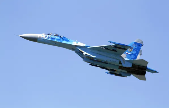 Wallpaper fighter, Sukhoi, multipurpose, Flanker, Su-27 images for ...