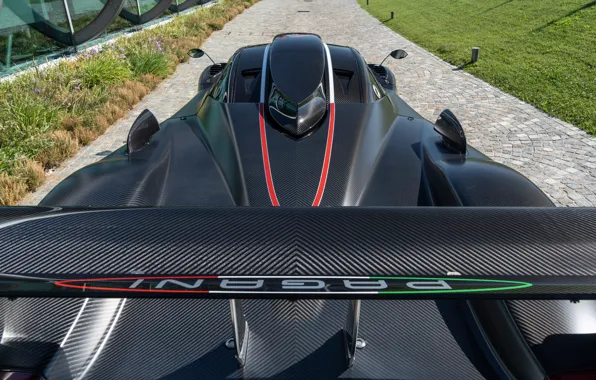 Wallpaper Pagani, Pagani Zonda R, Zonda, carbon, rear wing for mobile ...