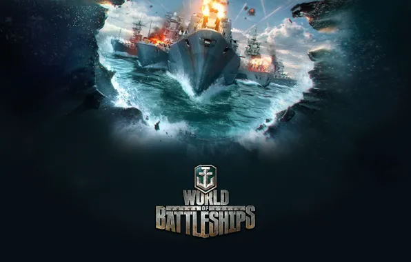 Wallpaper sea, the game, ship, game, World fo Battleships for mobile ...